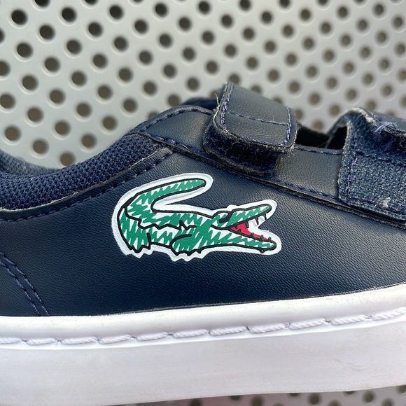 Lacoste | Shoes | Lacoste Navy Velcro Strap Sneakers | Poshmark